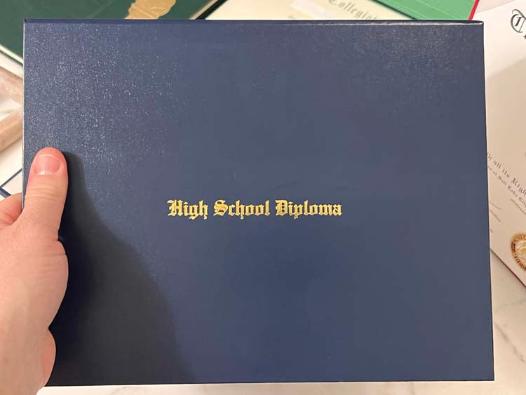 High School Diploma Engraved Cover – Hey Congrats!